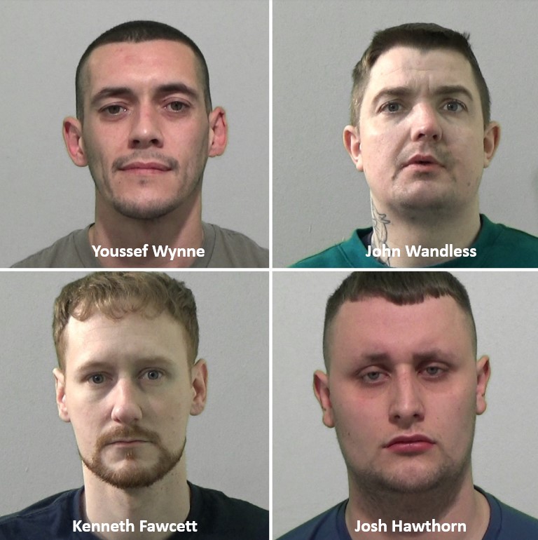 Four men jailed for life for ammonia attacks which killed Gateshead man ...